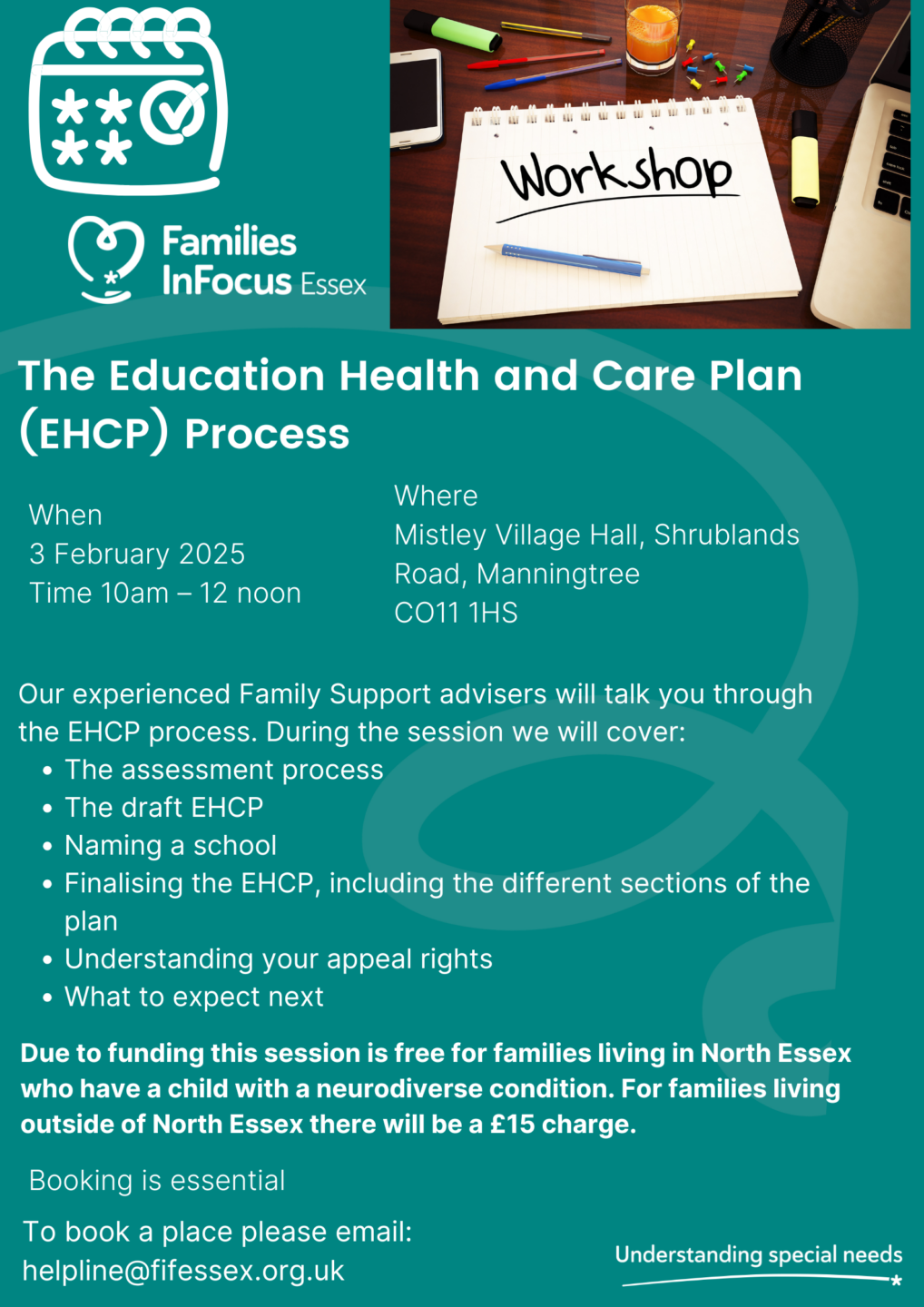 EHCP process in person workshop - Families InFocus Essex